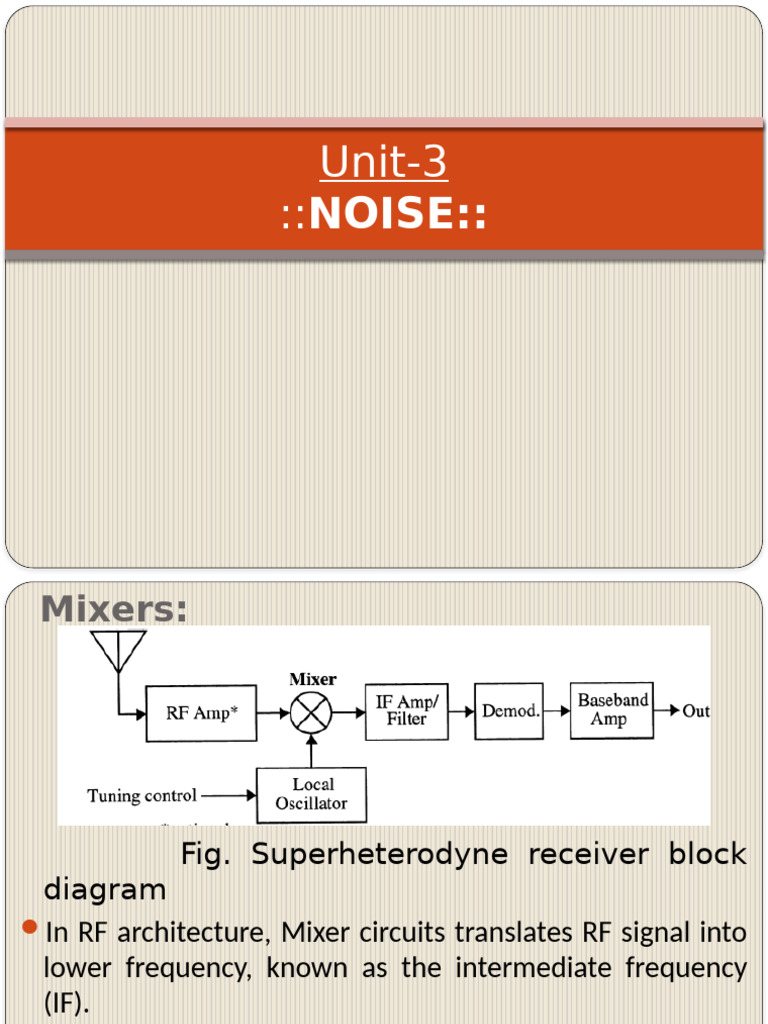 RFIC Unit-3 (Part-II - Mixers) | PDF | Passivity (Engineering) | Electronic Filter