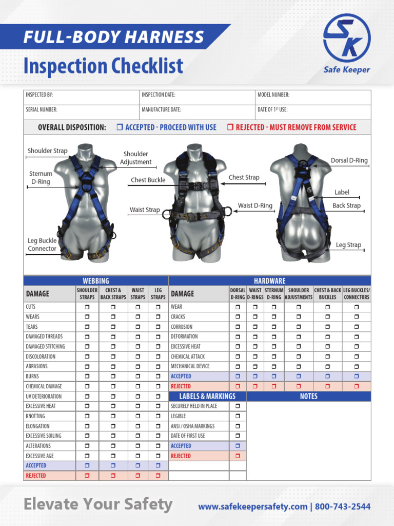 Full-Body-Harness-Inspection-Checklist.pdf.pdf | PDF