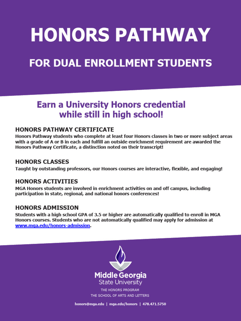 Honors Pathway Flyer | PDF