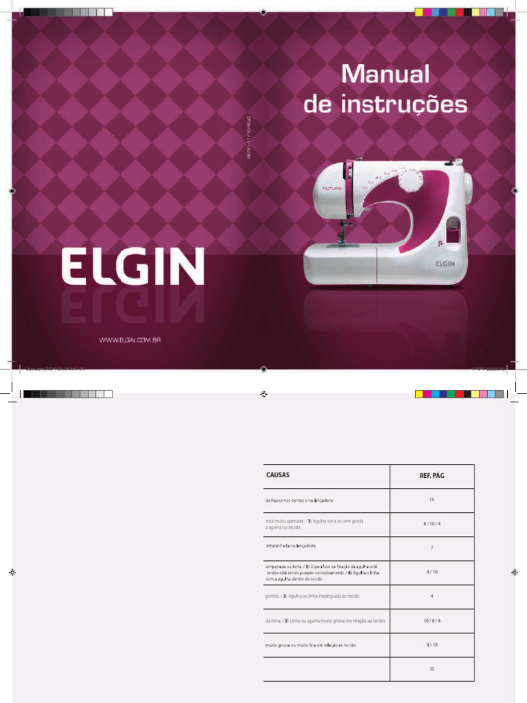 Elgin Futura JX-2040 Sewing Machine | PDF | Têxteis | Costura