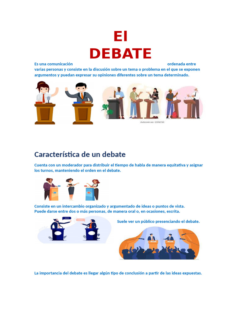 Estructura y Tipos de Debate | PDF