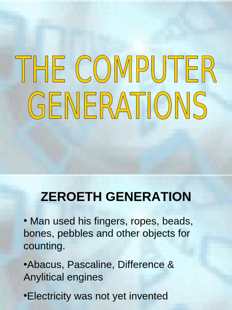 Generation of Computers | PDF | Integrated Circuit | Microprocessor