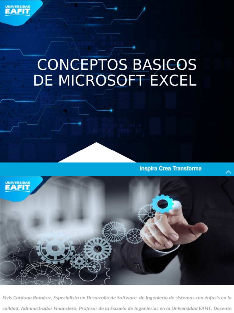1 - Conceptos Base de Microsoft Excel | PDF | Microsoft Excel | Matriz (Matemáticas)
