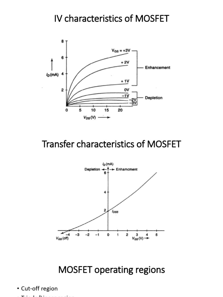 MOSFET Characteristics and Capacitances | PDF | Mosfet | Computer Engineering