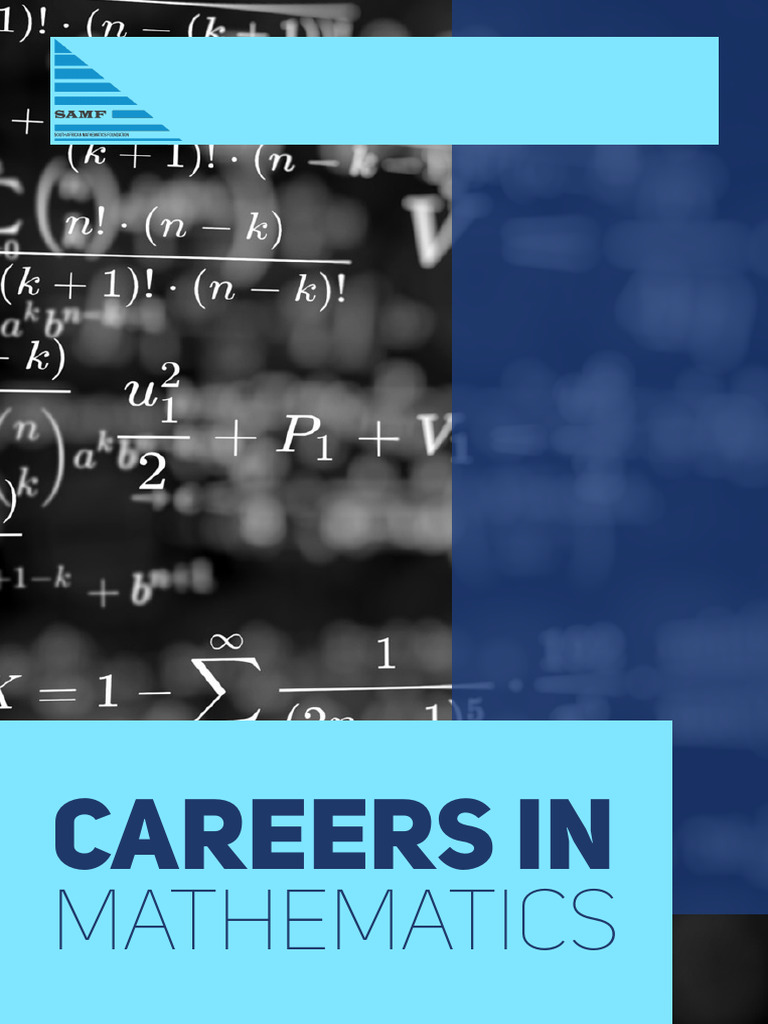 Careers in Mathematics in South Africa | PDF | Meerkat | Mathematics