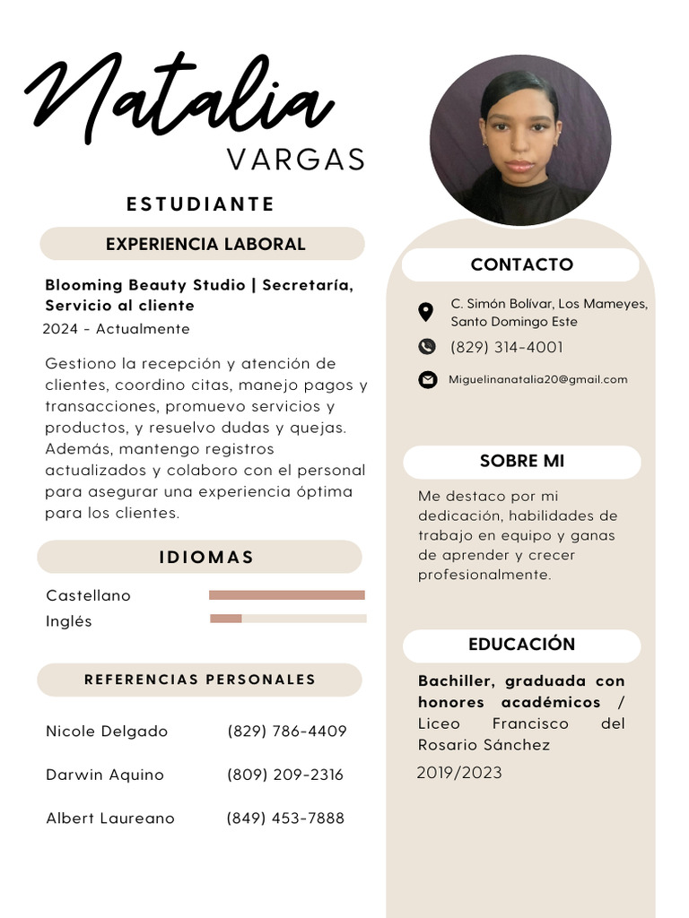 CV Natalia Vargas | PDF