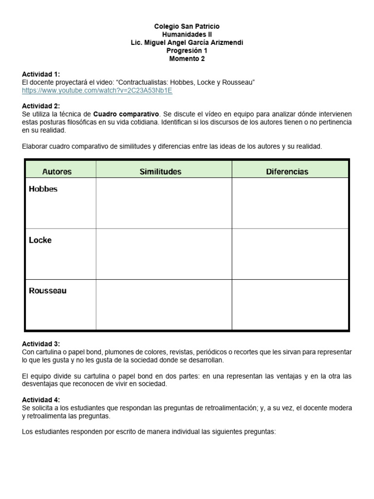 Progresión 1 - Actividad 2 | PDF