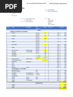 Scaffold Materials Calculation Sheet | PDF | Scaffolding | Equipment