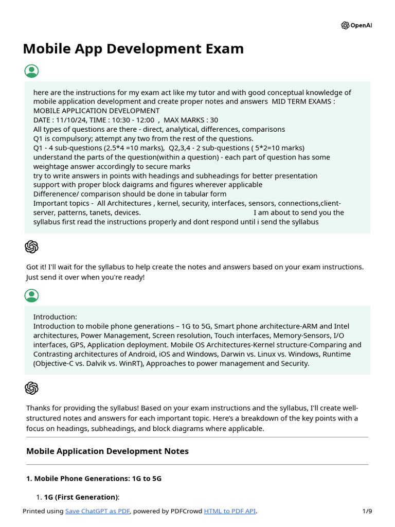 unit 1 (1) | PDF | Kernel (Operating System) | Android (Operating System)