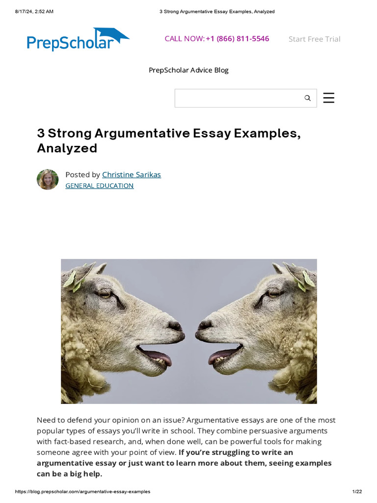 3 Analyzed Argumentative Essay Examples | PDF | Malaria | Mosquito Net