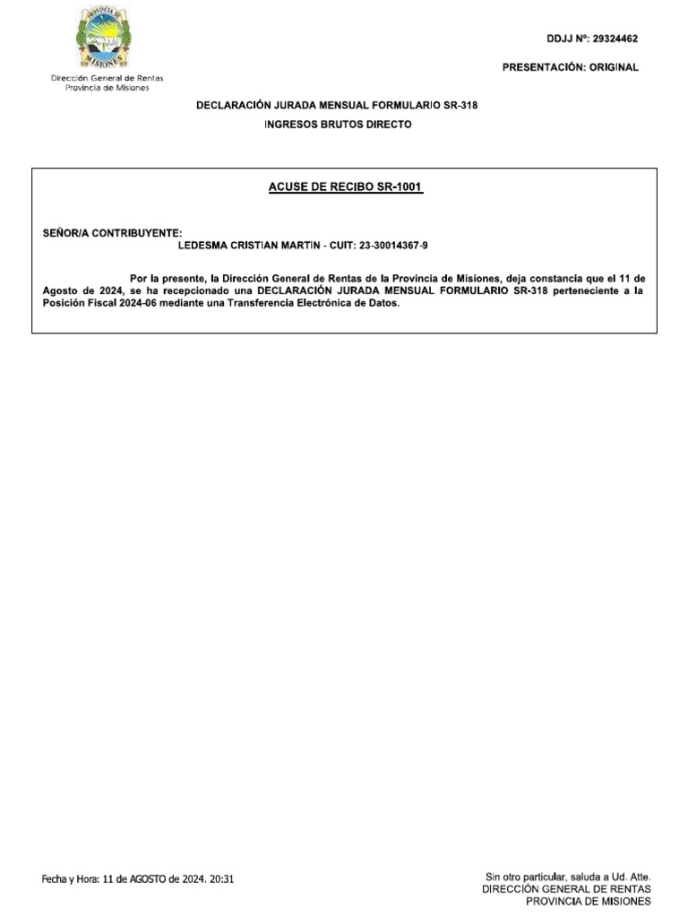 Acuse Cristian | PDF