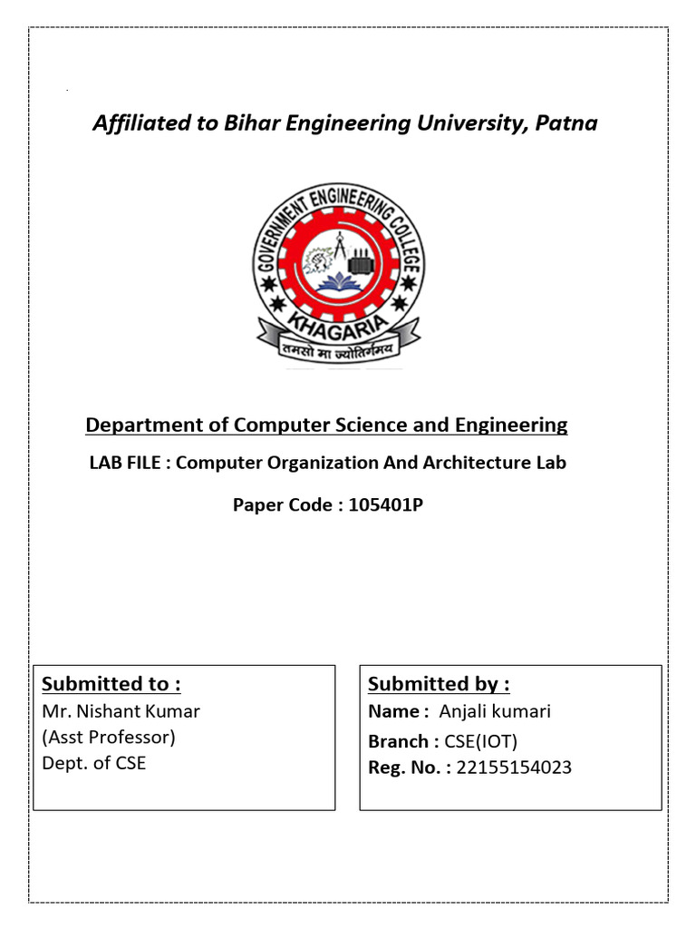 saurab_lab (3) | PDF | Electronics | Computer Science