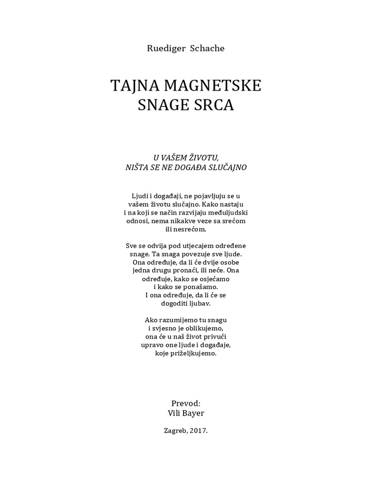 Magnetska Snaga Srca Kopie 2 Kopija | PDF