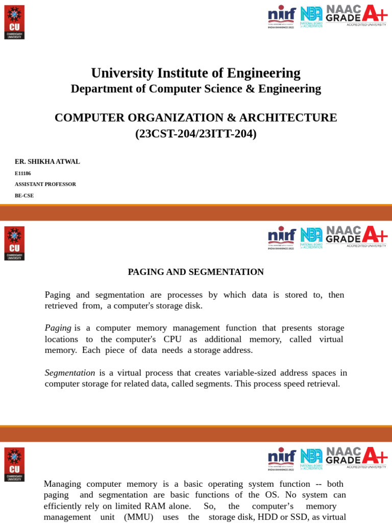 Lecture 2.2.5 (Virtual Memory-Paging, Segmentation) | PDF | Computer Data Storage | Operating ...