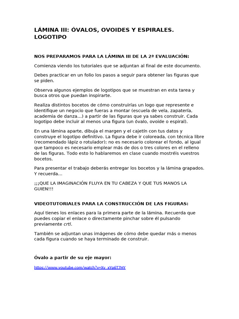 Lámina Ii - Óvalos, Ovoides y Espirales | PDF