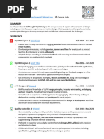 Deepali Kumar CV | PDF | User Interface | Design