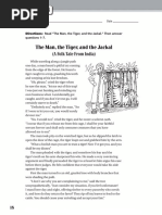 African Folktale The Lion and The Jackal | PDF