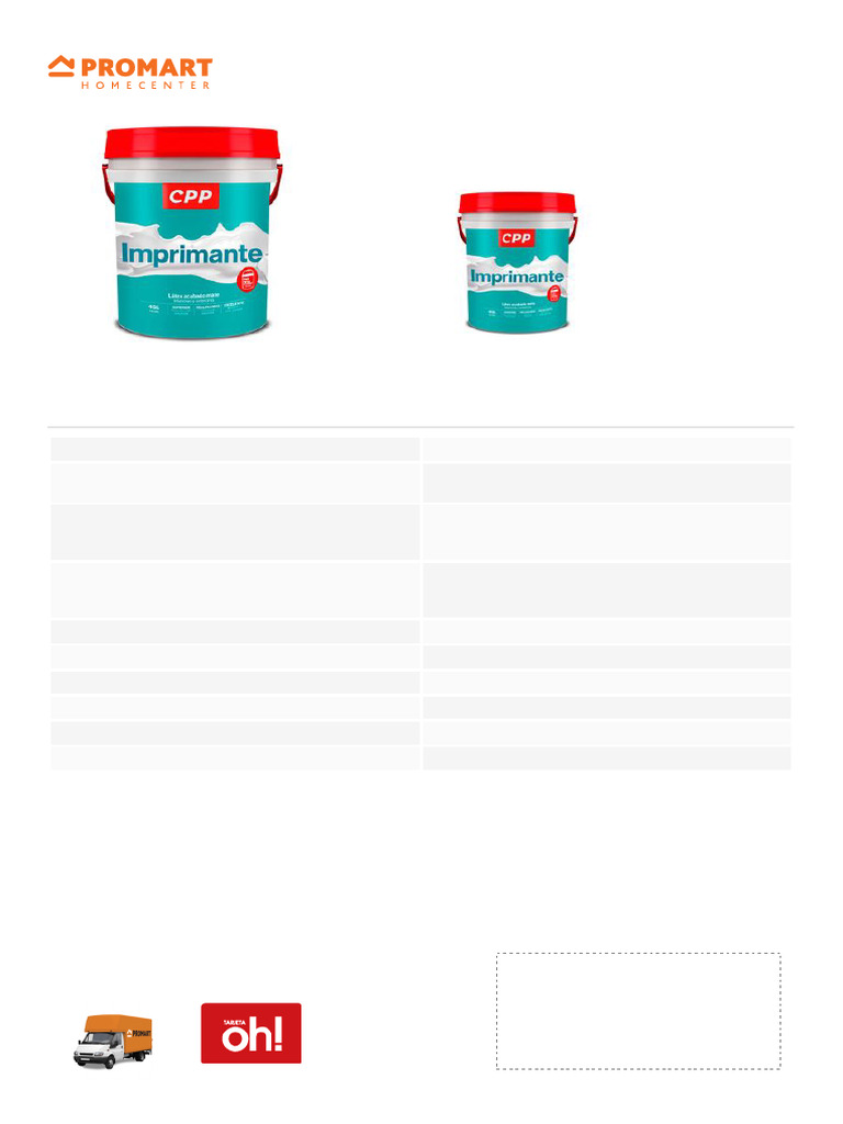 Imprimante Blanco CPP 4 Galones | PDF