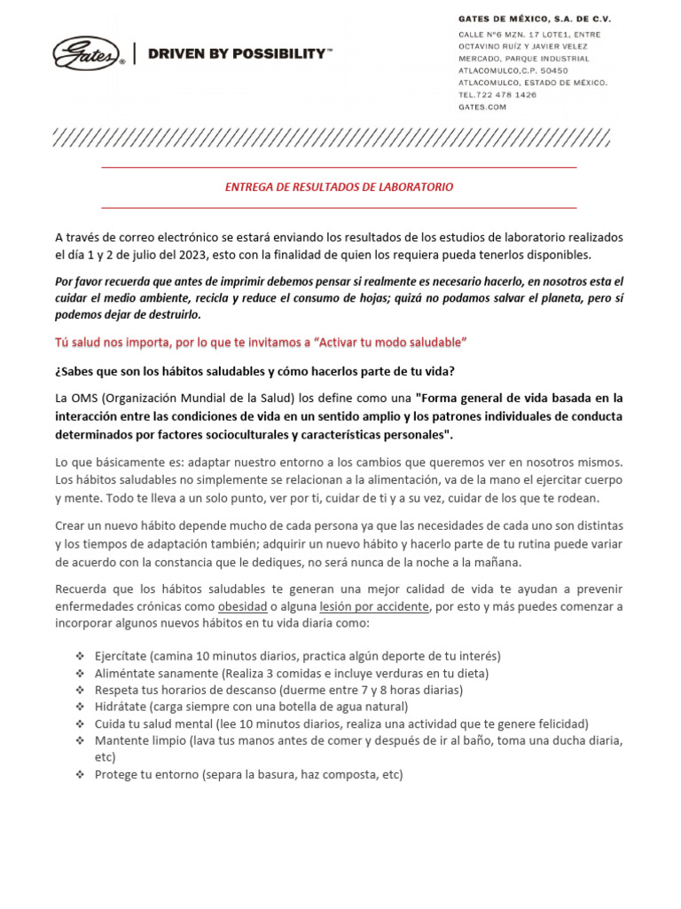 Vida Saludable | PDF