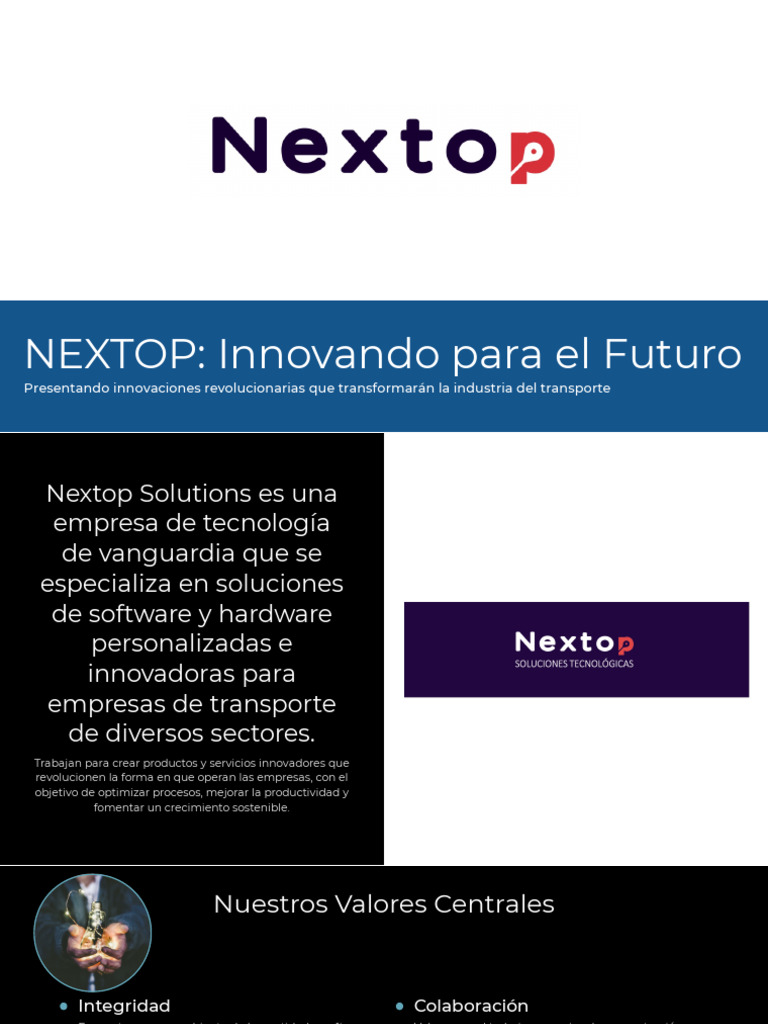 Presentacion Nextop Corporativa - Español | PDF | Sustentabilidad | Software
