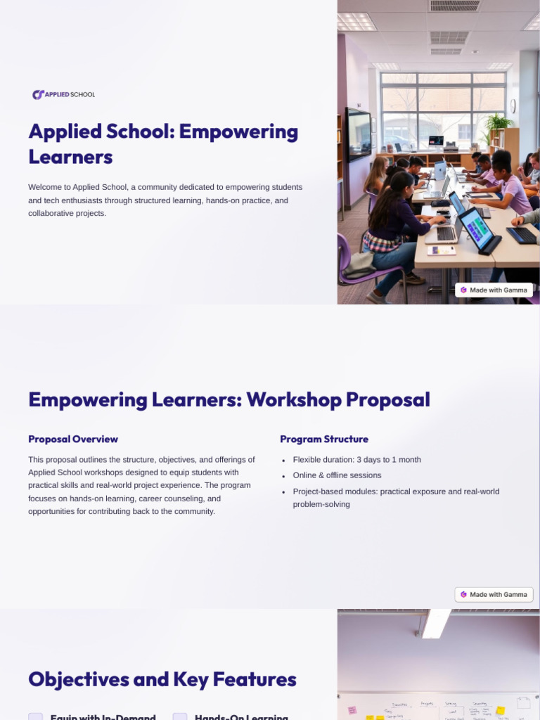 Applied-School College Proposal | PDF | Learning | Mentorship