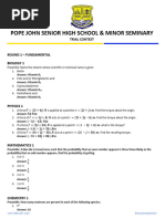 Temascho NSMQ Questions 2024 PDF | PDF | Chemical Polarity | Force