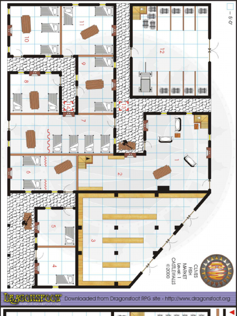 Savage Worlds - 50 Fathoms - Maps - ClivesFishMarket | PDF