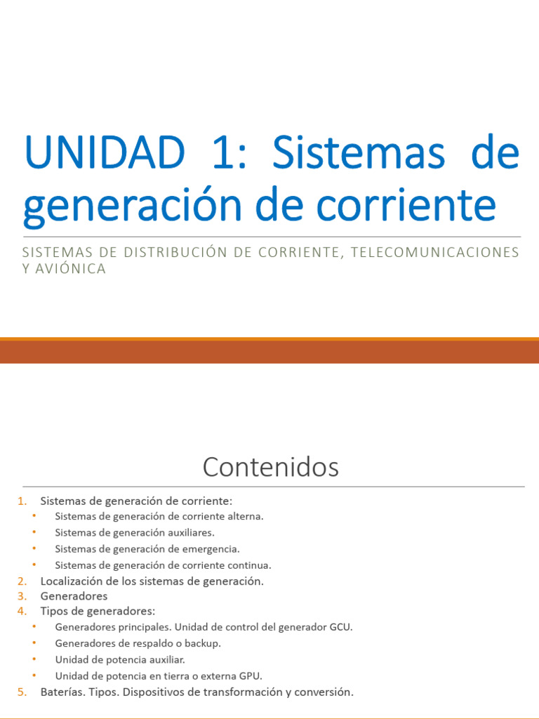 Ud 1 | PDF | Generador eléctrico | Corriente continua