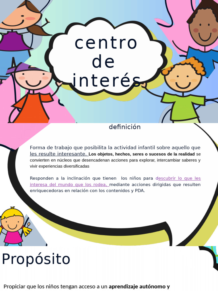Aprendizaje Infantil a través de Intereses | PDF | Aprendizaje ...