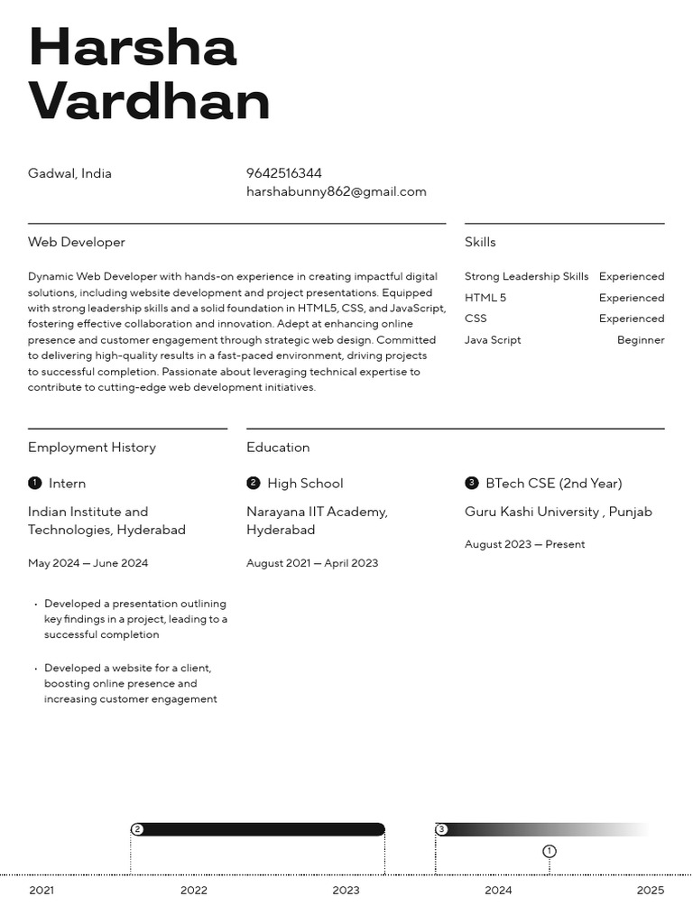 Harsha - Vardhan - Web - Developer 2 | PDF