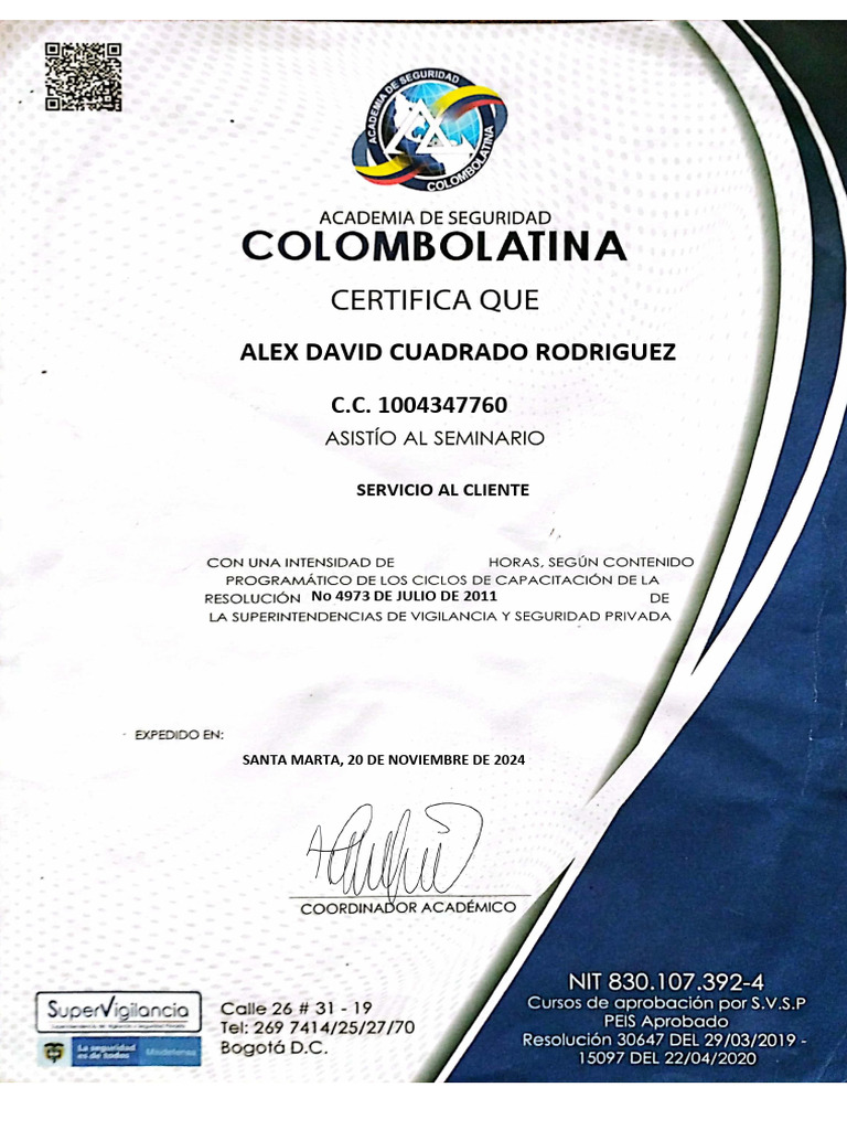 Seminario Alex Cuadrado | PDF