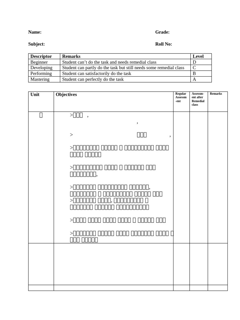 Class 5 Portfolio | PDF