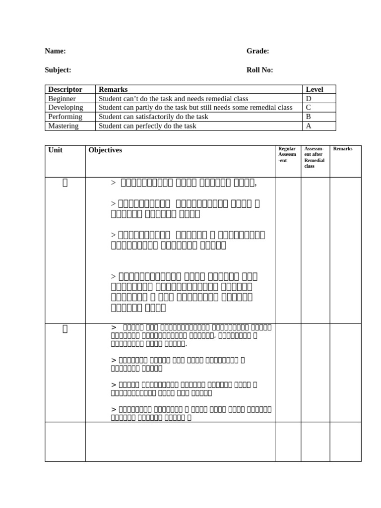 Class 7 Portfolio | PDF