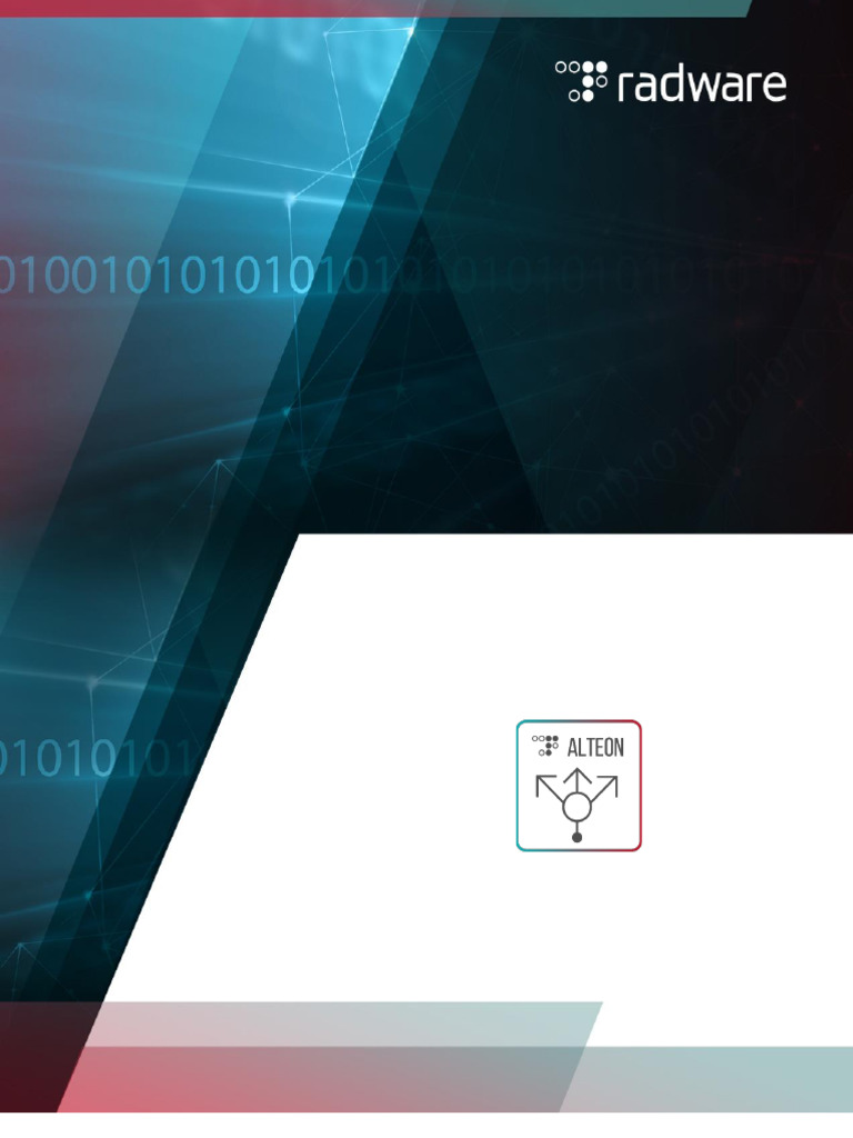 Alteon ADC High Availability Lab Guide | PDF | Computer Network | Ip ...