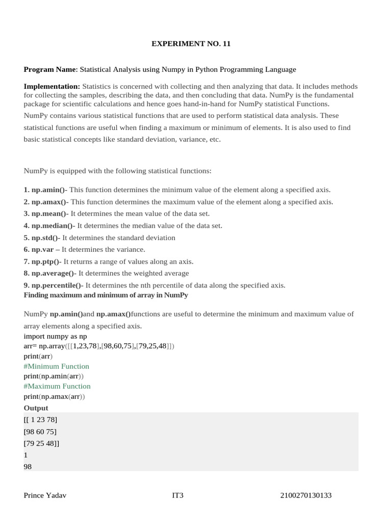 Lab 11,12 - Copy | PDF | Linear Regression | Dependent And Independent Variables