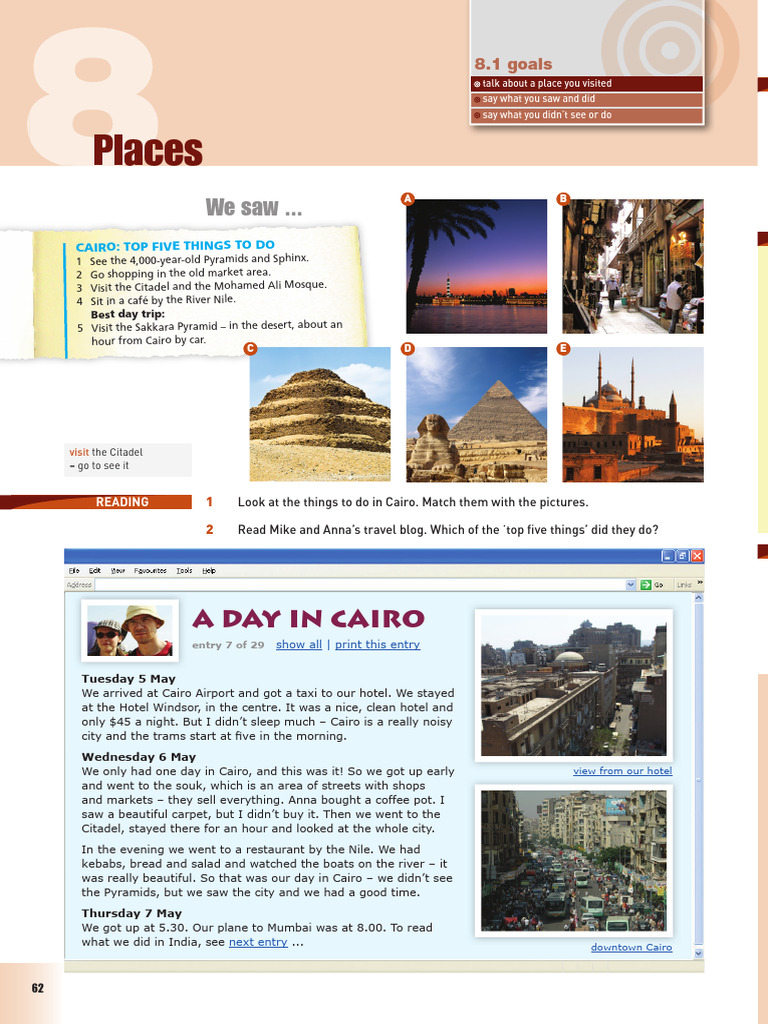 A1_Unit_8 | PDF | Cairo | Linguistics