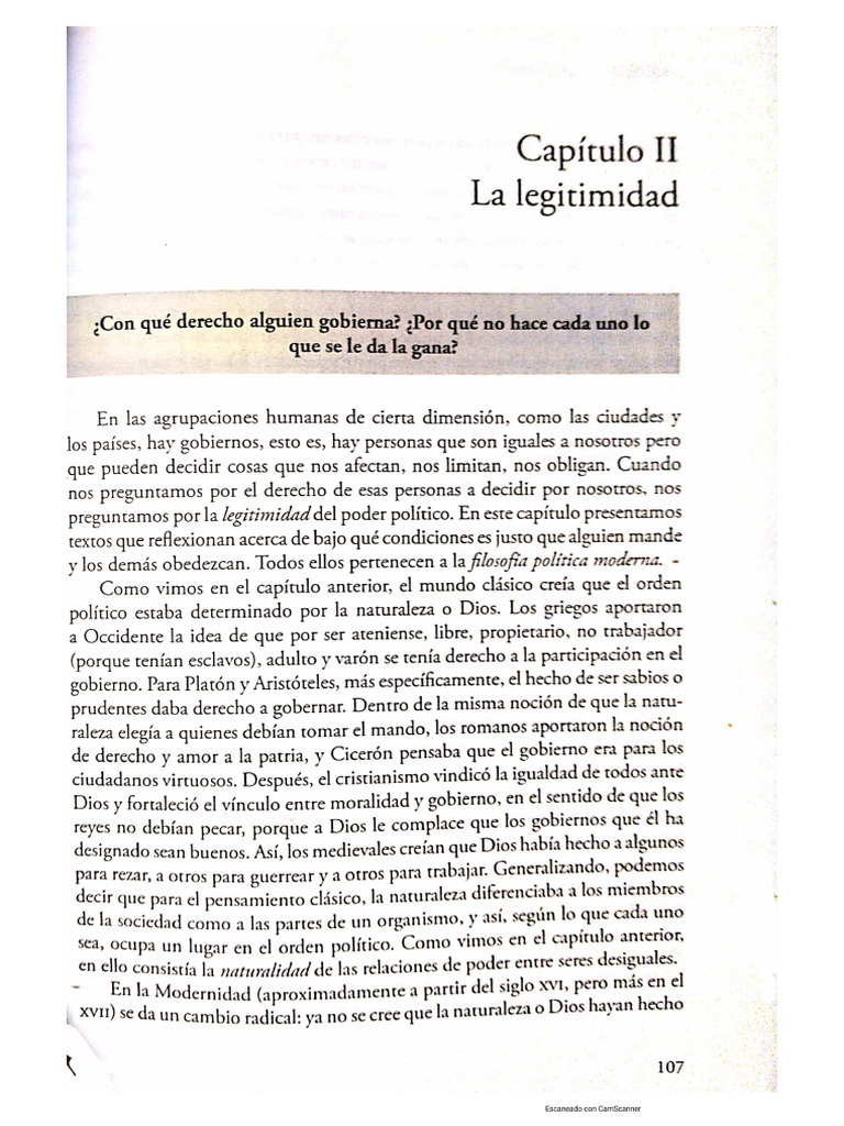Blanco Ilari y Lavié-Cap - II La Legitimidad | PDF