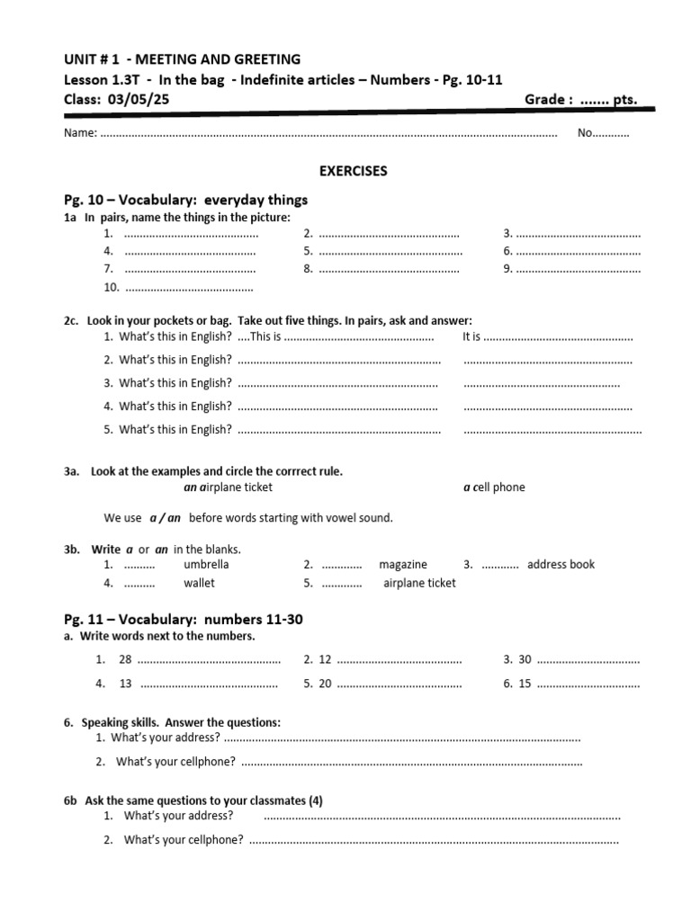 Unidad 1 - L1.3T | PDF | English Language | Languages Of The United Kingdom