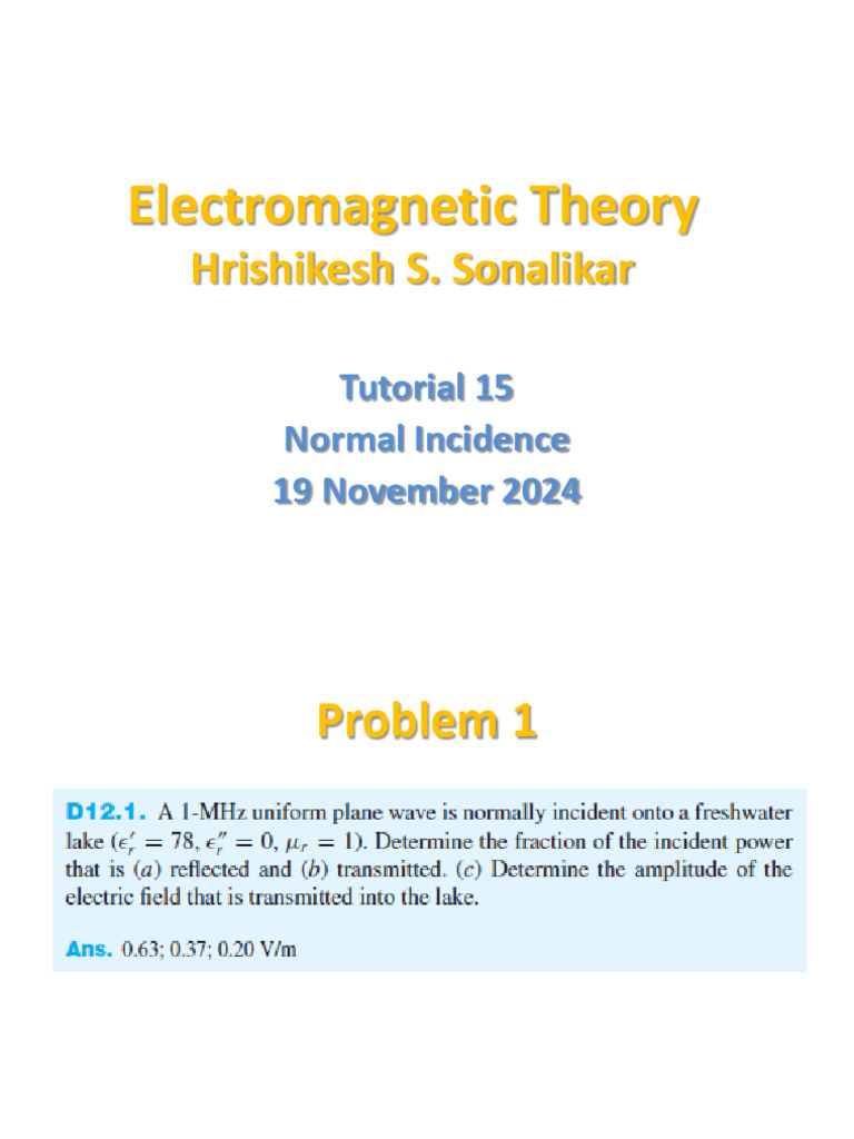 Tutorial 15 Questions | PDF