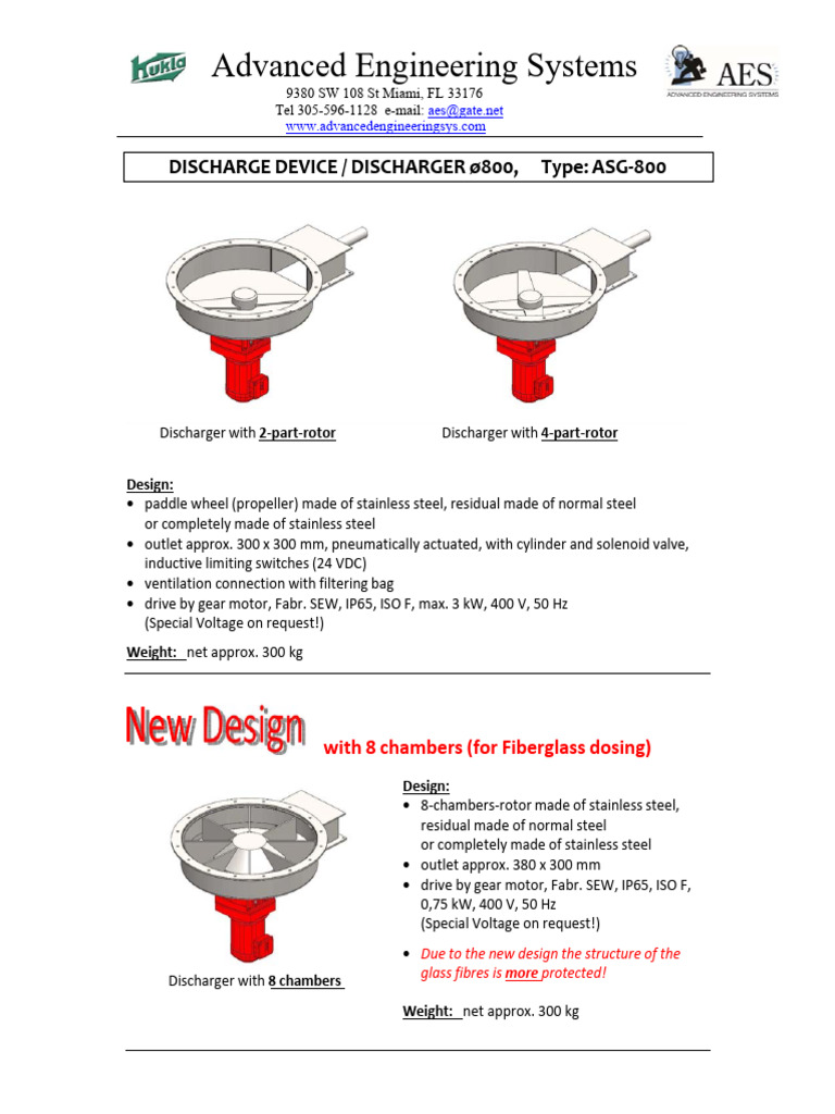 ASG_800 Discharge device | PDF
