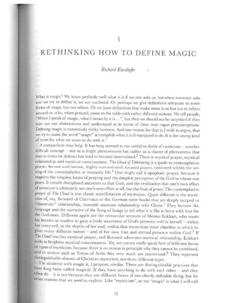 Kieckhefer, Rethinking magic | PDF