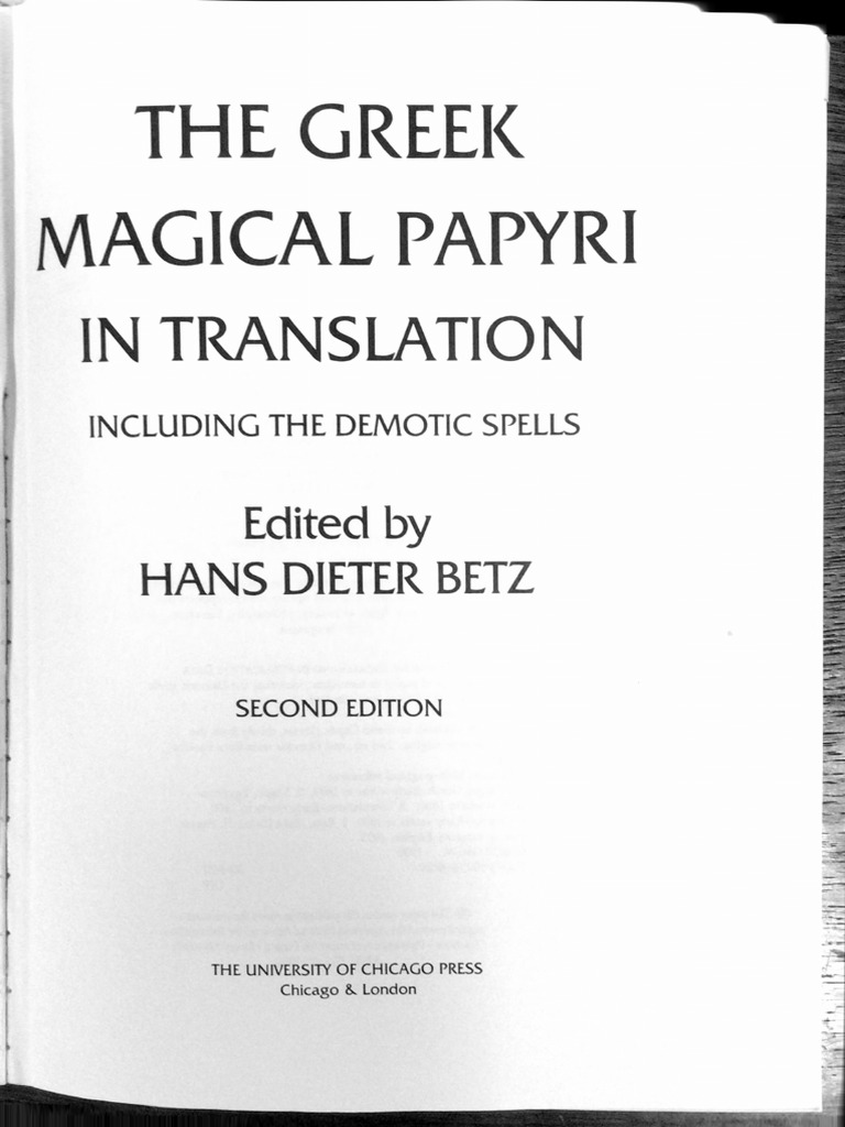 Greek Magical Papyri - Healing Spells | PDF