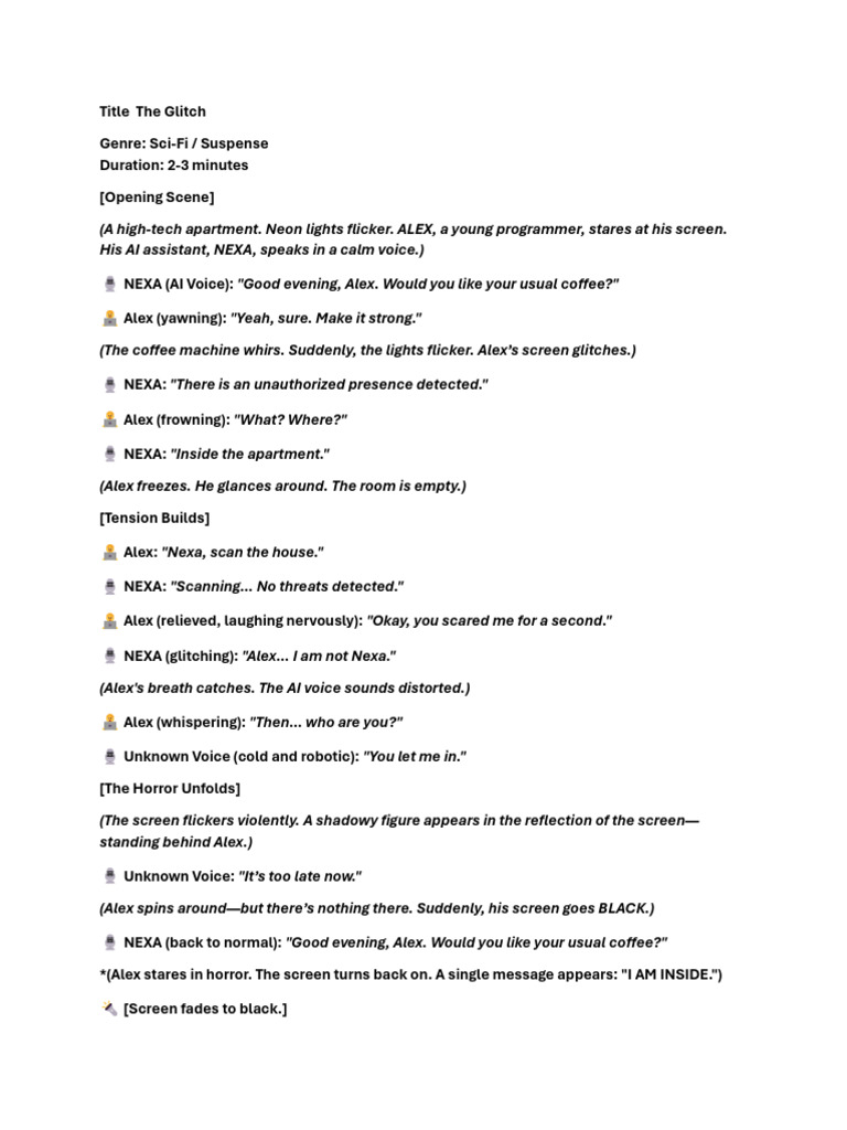 Title The Glitch | PDF