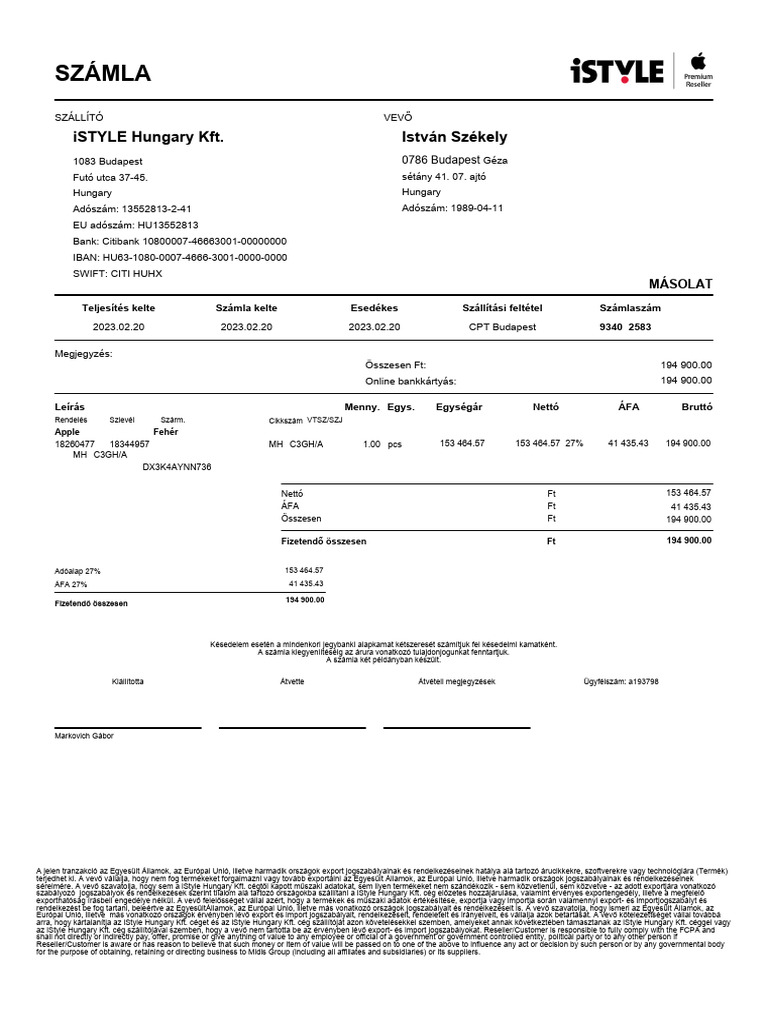 Apcom Ce KFT Istyle Hungary | PDF