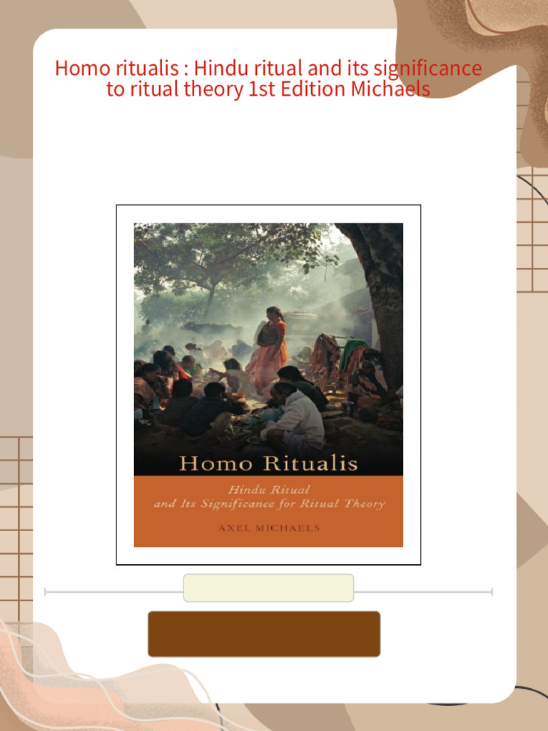 Homo Ritualis: Hindu Ritual and Its Significance To Ritual Theory 1st ...