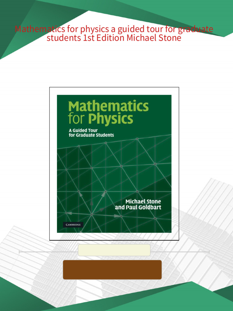 Mathematics for physics a guided tour for graduate students 1st Edition ...