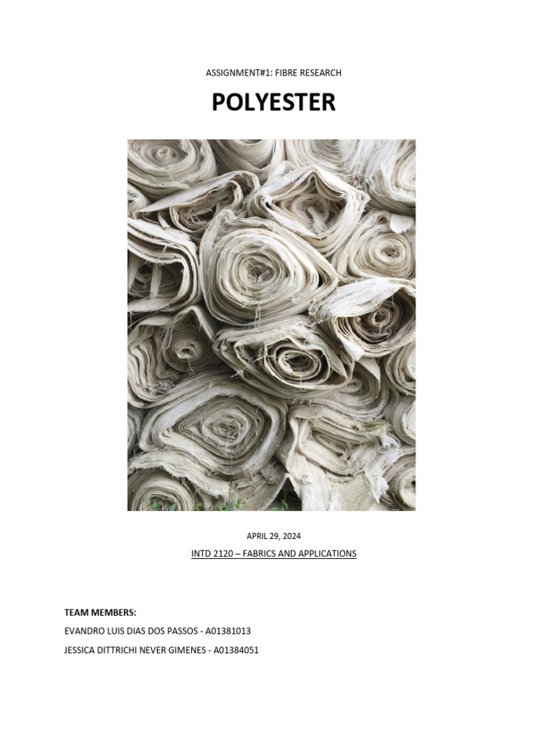 Polyester Fiber Research Overview | PDF | Textiles | Polyester
