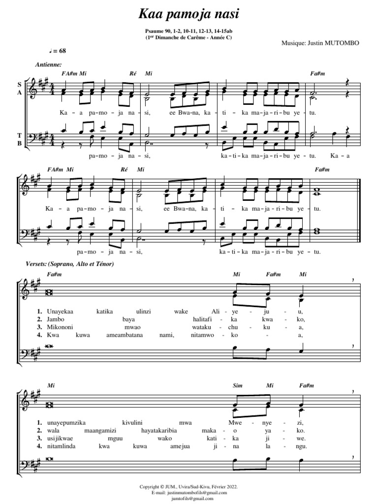 Kaa - Pamoja - Nasi OK OK OK MS 2.3.2 | PDF