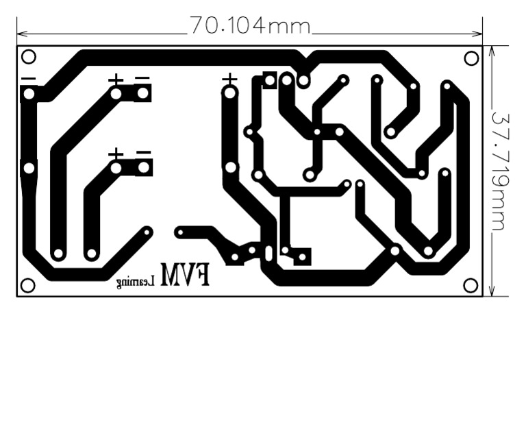PCB_Bottom_Layer_Fonte Ajustável 1.2V - 32V, 5 Amperes, Com Proteção ...