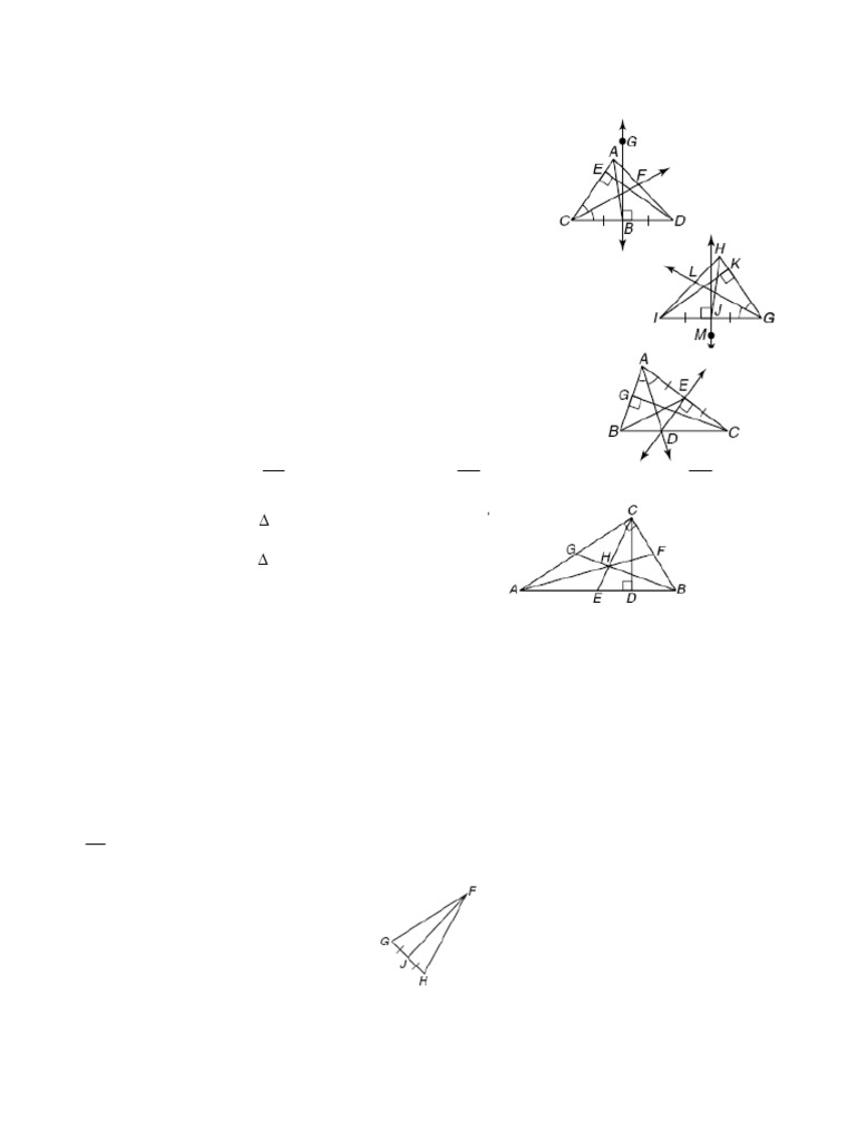Triangle Bisectors and Altitudes Worksheet | PDF | Perpendicular | Geometry